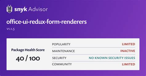 Office Ui Redux Form Renderers Npm Package Snyk