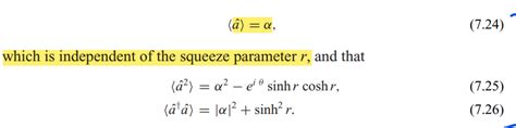 Solved For The Squeezed Coherent State Show That
