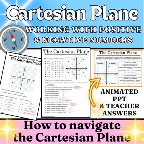 Cartesian Plane Introduction Cartesian Plane Worksheets With Answers PPT
