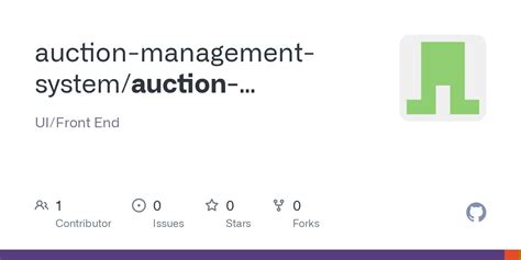 GitHub Auction Management System Auction Management System Ui UI Front End