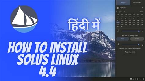 How To Install Solus Linux 44 I In Hindi I Youtube