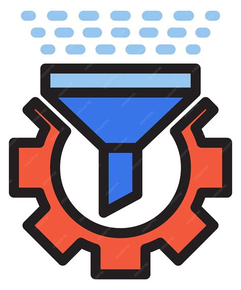 Premium Vector Data Filter Settings Computer Analysis Technology Icon