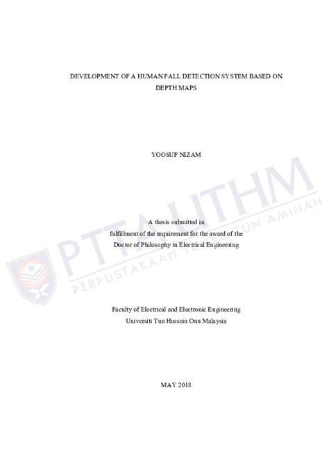 Pdf Human Fall Detection System Using Depth Maps