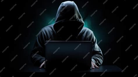 premium photo hacker using laptop internet security hijacking