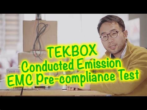 Tekbox Emission Emc Pre Compliance Test Set Up Scan And Results Saelig Company Inc