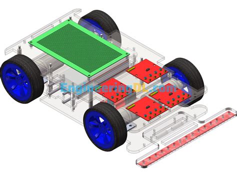 Track Finding Cart Model SolidWorks AutoCAD EngineeringDL Free Mechanical D Models D