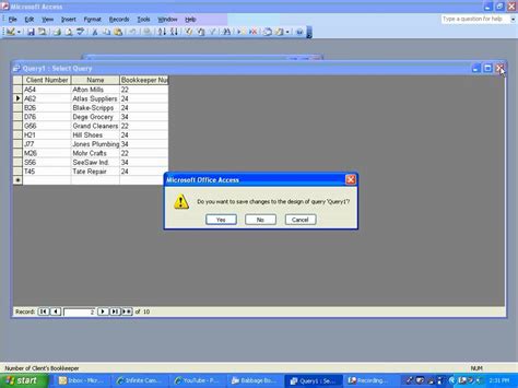 Create Query In Design View Youtube