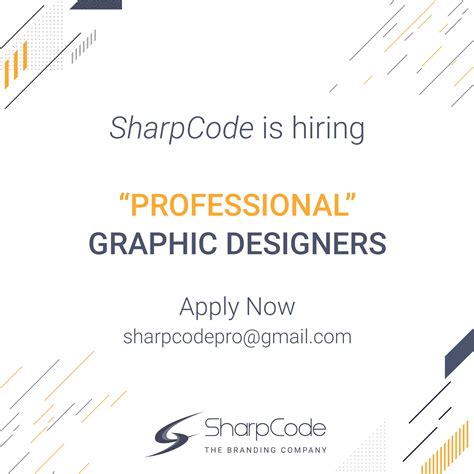 Sharpcode We Are Hiring Professional Graphic Designers