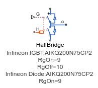 Import Infineon XML Datasheets Into Simscape Half Bridge Block MATLAB Simulink