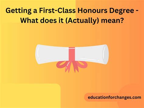 Getting A First Class Honours Degree What Does It Actually Mean