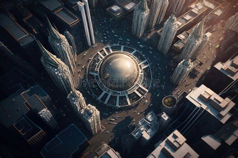 Urban And Futuristic Technology Concepts Generative Ai Stock Illustration Illustration Of