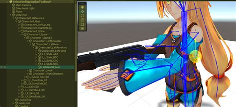 【Unity 3D】Animation Riggingで銃を両腕で構えるようにする方法 | とんプログラミング