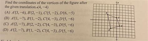 Solved Find The Coordinates Of The Vertices Of The Figure Chegg
