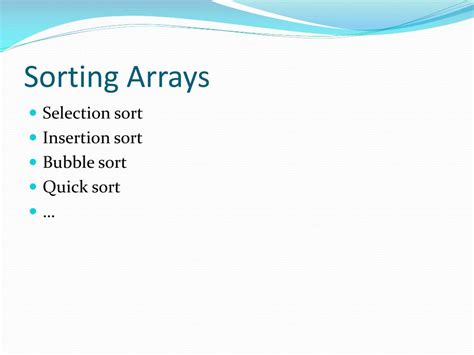 PPT Arrays PowerPoint Presentation Free Download ID