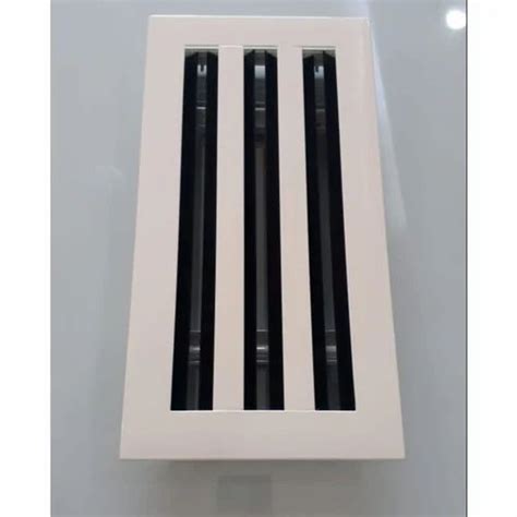 Polished Aluminium Slot Diffuser For Commercial Shape Rectangle At