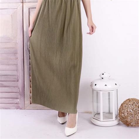 504 Lidi Skirt Hyget Span Span Plain Muslim Hijab Abg Wholesale Rubber
