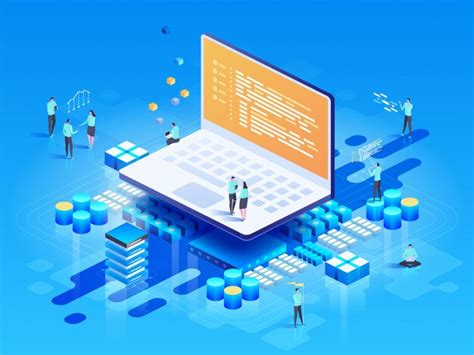 blockchain software development vectors and illustrations for free download