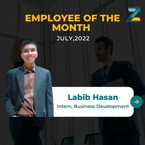 Labib Hassan On Linkedin Employeeofthemonth Genz Generationzbangladesh