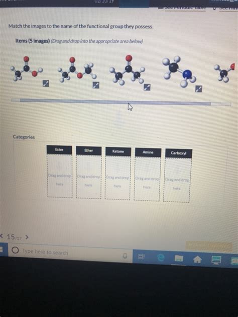 Solved Match The Images To The Name Of The Functional Group Chegg