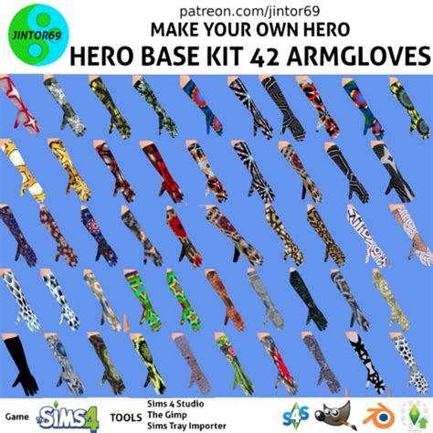 42 Armbands 42 Armgloves For Hero Base Kit Clothing Loverslab