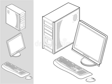 Keyboard And Mouse Stock Illustration Illustration Of Element 91590