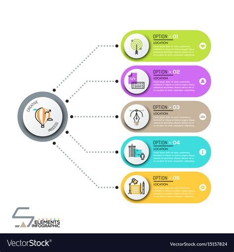 Modern Infographic Design Template Royalty Free Vector Image