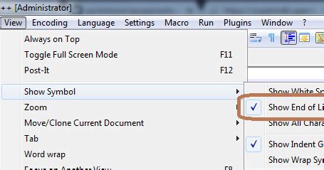 PSR COM Change EOL End Of Line Character From Windows To Unix Linux Using Notepad