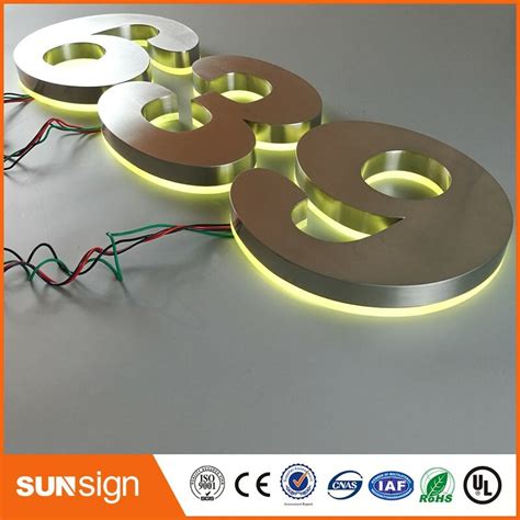 H 25cm 도매 3d 문자 간판 Led 조명 백라이트 표지판 전자 징후