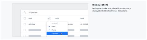 Data Table Uxui Behance