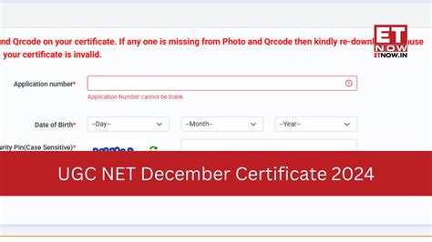 Ugc Net December 2024 Certificate