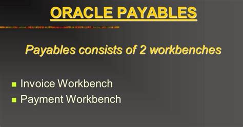 Oracle Projects And Financial Documentation Oracle Payables Process