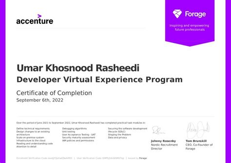 Umar Khosnood Rasheedi On Linkedin Accenture Forage Insidesherpa