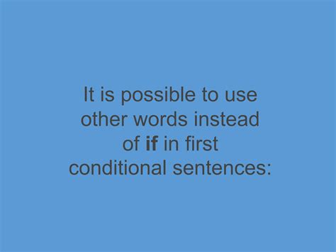 First Conditional Sentences Look And Learn Pptx