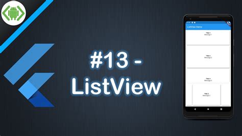 13 Listview Codeandroid Flutter Youtube