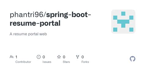 Github Phantri96spring Boot Resume Portal A Resume Portal Web