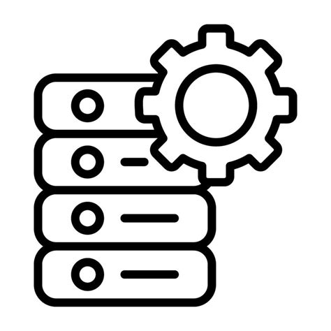 Database Management Vector Icon Vector Art At Vecteezy