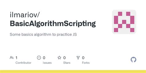 Github Ilmariov Basicalgorithmscripting Some Basics Algorithm To Practice Js