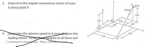 solved determine the angular momentum vector of mass a about