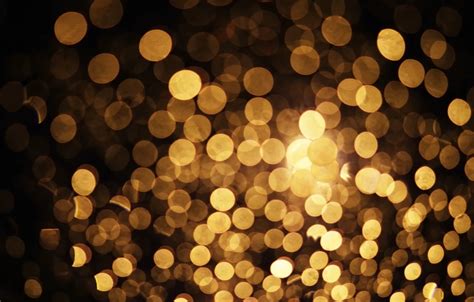 Wallpaper light, lights, lights, background, golden, gold, background, bokeh, bokeh images for ...