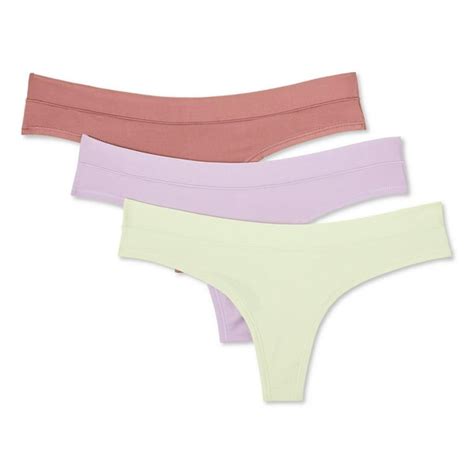 George Womens Microfibre Thongs 3 Pack Sizes S Xl Walmartca