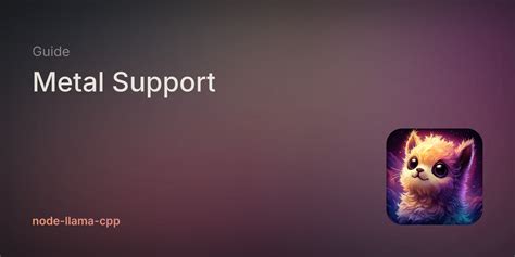 metal support node llama cpp