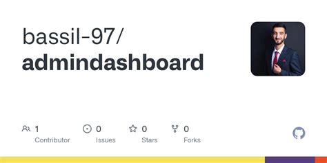 Github Bassil 97admindashboard