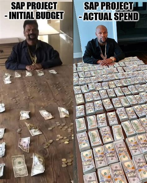 Sap Project Budget Vs Sap Project Actual Spend