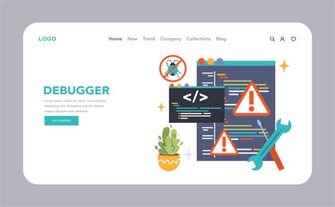 Software Testing Web Banner Or Landing Page Code Testing 41175549 Vector Art At Vecteezy