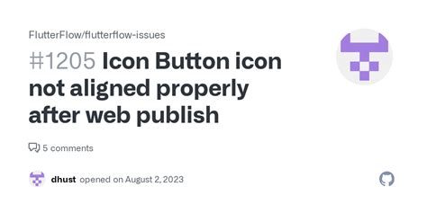 icon button icon not aligned properly after web publish · issue 1205