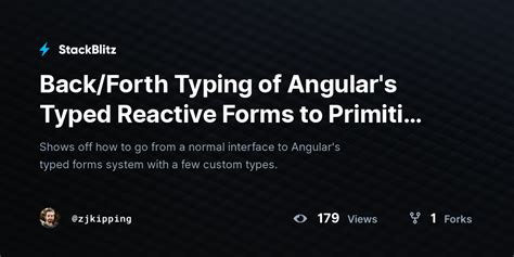 back forth typing of angular s typed reactive forms to primitive types