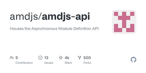 Github Amdjsamdjs Api Houses The Asynchronous Module Definition Api