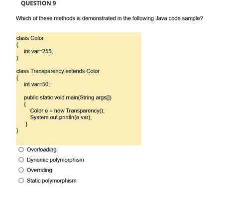 Solved Which Of These Methods Is Demonstrated In The Chegg