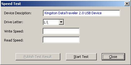 Publish A Speed Test Of Your Usb Flash Drive
