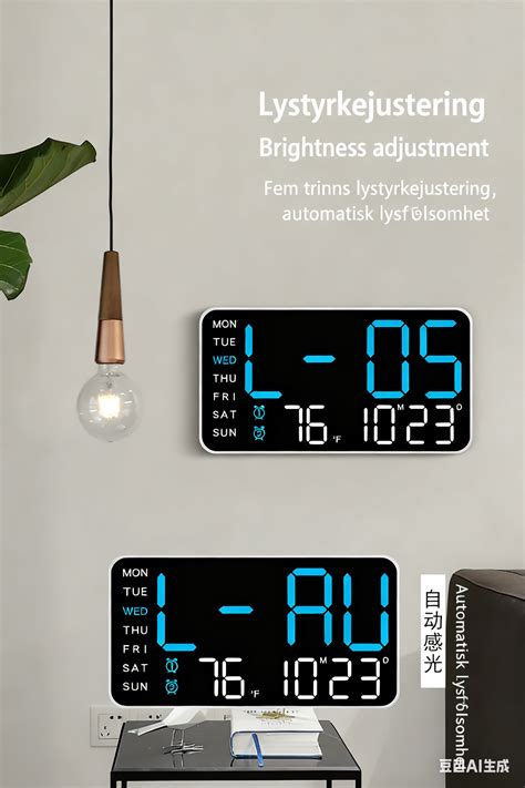📢📢50 Off ⏰multifunctional Decorative Led Digital Wall Clock Forubom